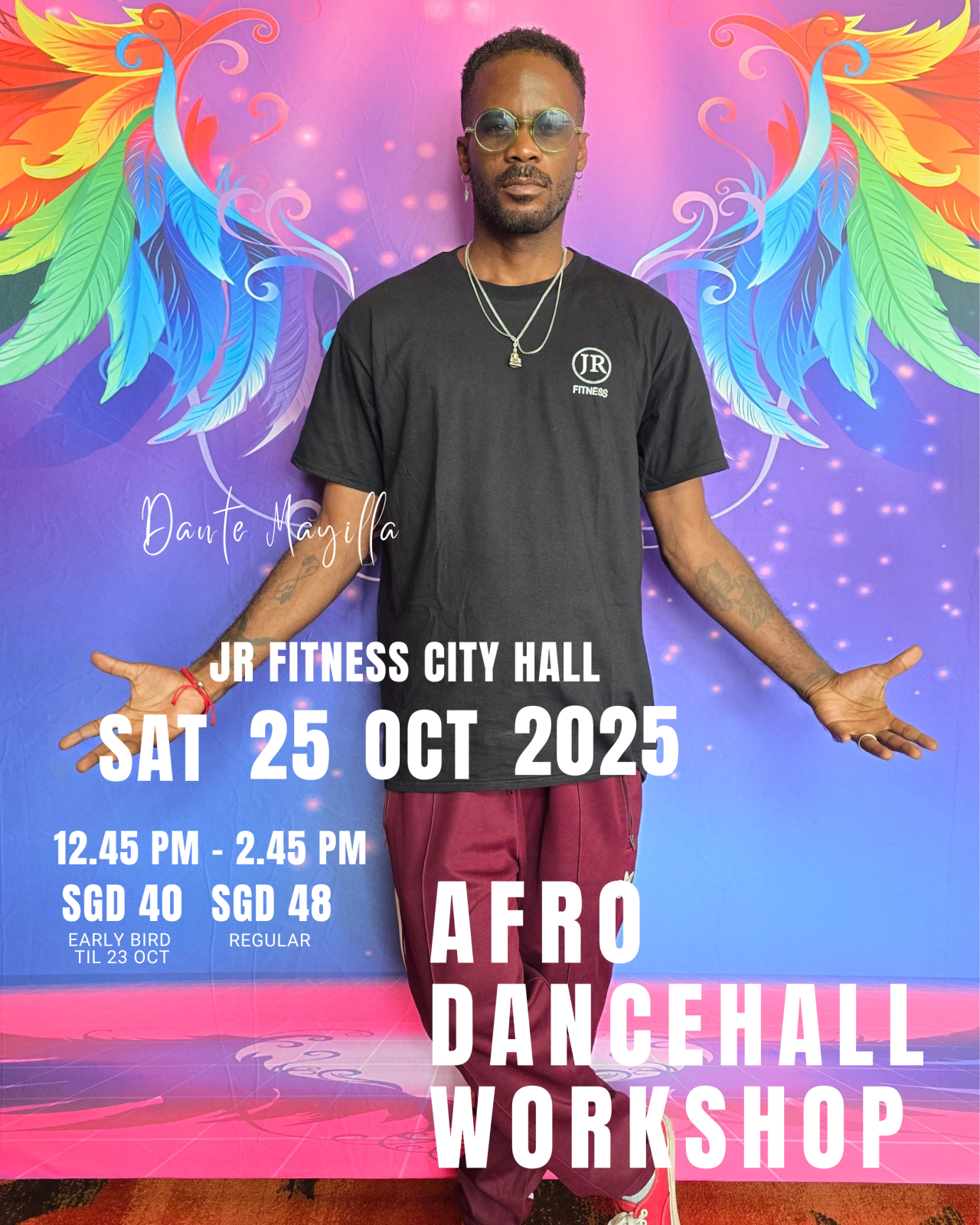 AFRO DANCEHALL WORKSHOP WITH DANTE (OCTOBER 2025) - JR Fitness | Singapore