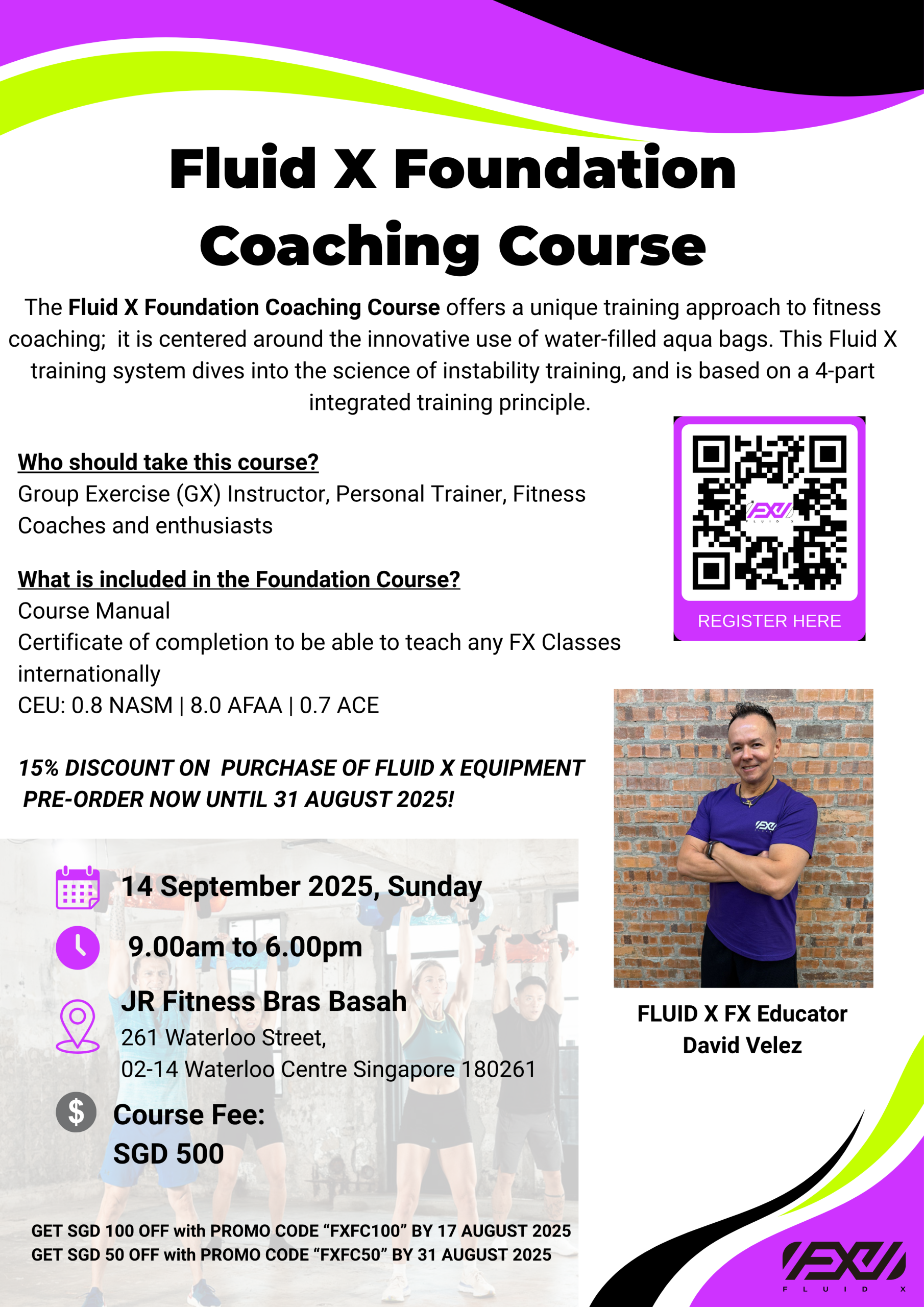 Fluid X Foundation Coaching Course - JR Fitness | Singapore