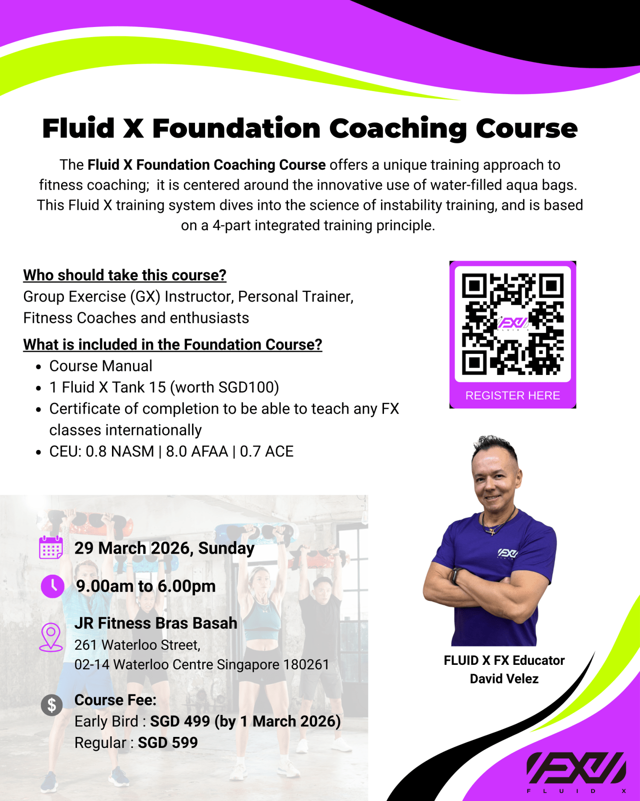 Fluid X Foundation Coaching Course - JR Fitness | Singapore