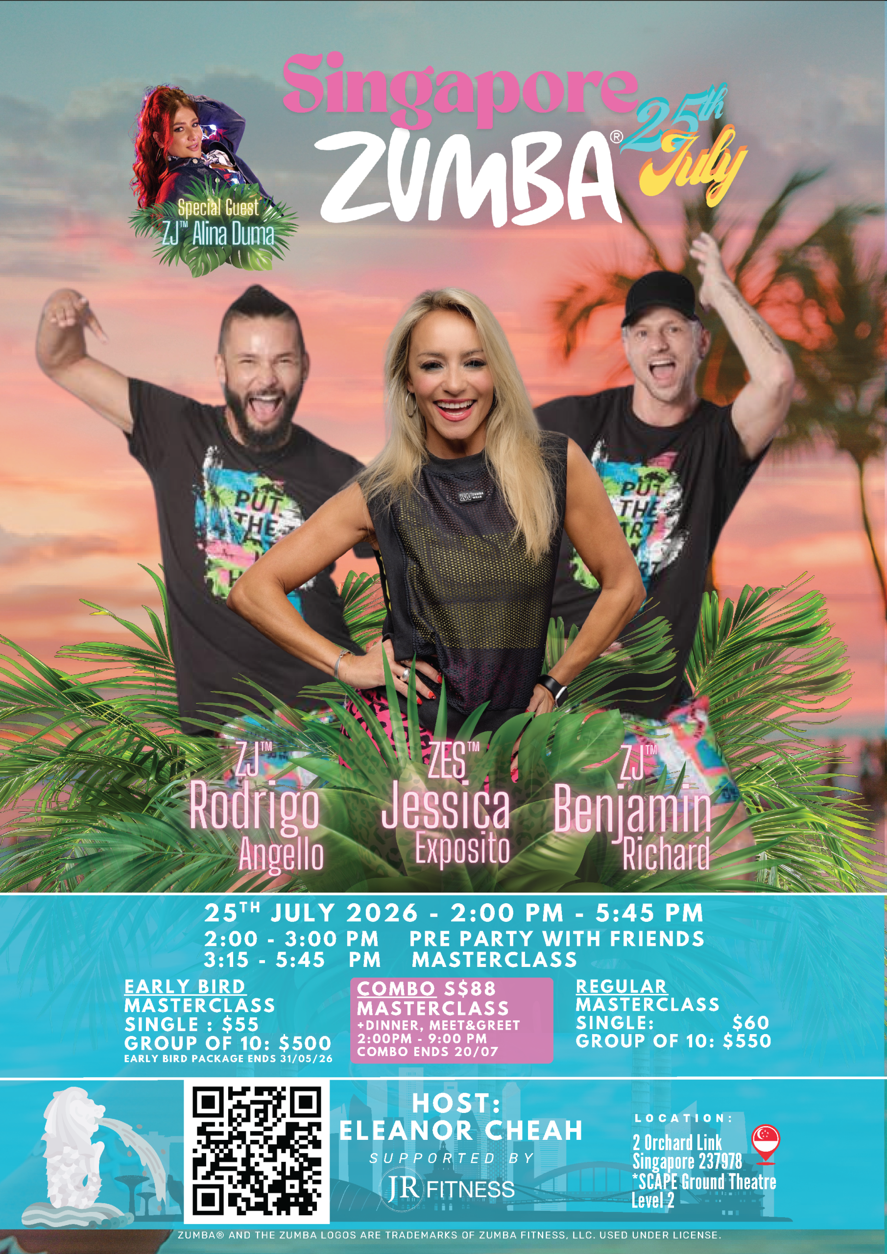 Zumba Masterclass with ZES™ Jessica Exposito, ZJ™ Benjamin Richard, ZJ ...